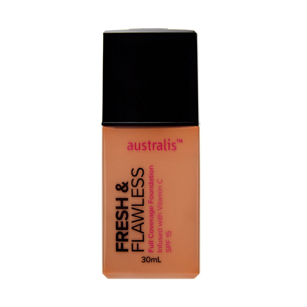 Australis Fresh & Flawless Full Coverage Foundation SPF 15 Toffee ...