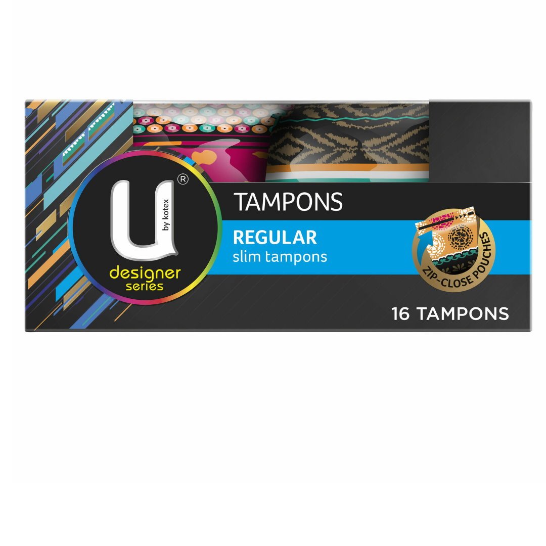 Tampons Regular Pack of 16 - U by Kotex Designer – Makeup in Australia